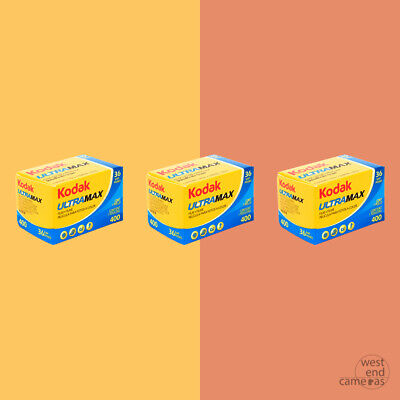 3 X Kodak Ultramax 400 35mm 36Exp Colour Negative Film UK Stock – West ...